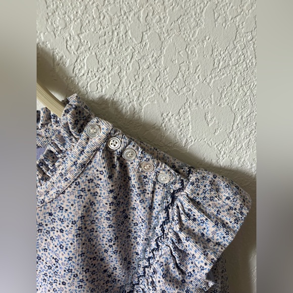 Doen | Tops | Den Reina Ruffled Corduroy Floral Cotton Doen Top Large | Poshmark